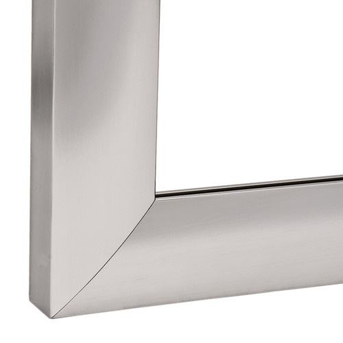 Hafele 563.27.002 Aluminum glass frame profile, Cut-To-Size Stainless ...