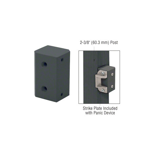 CRL 1295SPBL Matte Black Surface Mount Strike Plate Block Buy Now