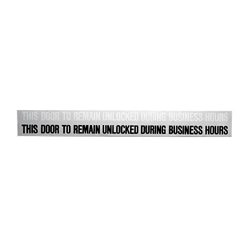 CRL 148B0 Business Door Header Sign for Single Door Clear Buy Now