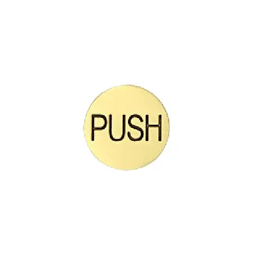 CRL 2EPSBPU Satin Brass 2" Round Push Indicator Buy Now
