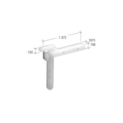 CRL 3461707 Left Nylon Swivel Key - 1.250" Leg; .160" Width - pack of ...