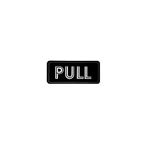 CRL 567HA Horizontal "PULL" Decal Black Buy Now