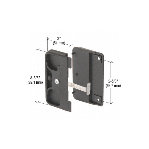 CRL A142 Sliding Screen Door Latch and Pull with 2-5/8" Screw Holes