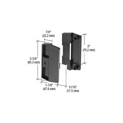 CRL A180 Black Sliding Screen Door Latch and Pull for Academy Doors Buy Now