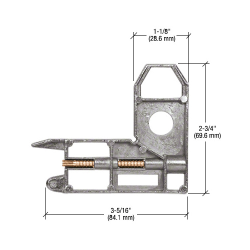 CRL B569 Sliding Screen Door Corner Insert - pack of 2