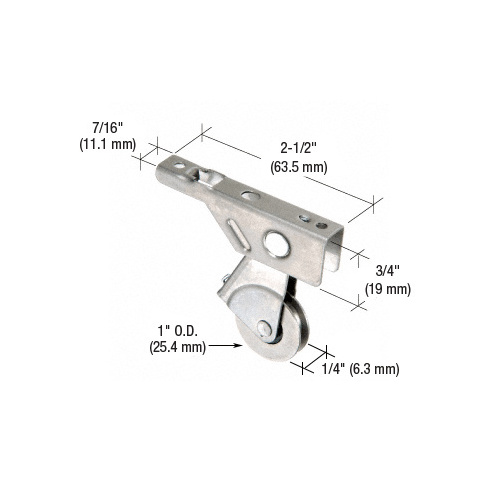 CRL B665 1 Stainless Steel Ball Bearing Center Groove Sliding Screen CRL B665 1 Stainless Steel Ball Bearing Center Groove Sliding Screen