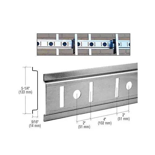 CRL ALUM-BRBA10B-VCP-1 Aluminum Glass Rack Type "B" Side Slat Buy Now