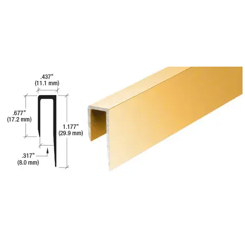 Brixwell D58BGA-CCP4 Brite Gold Anodized Aluminum Deep Nose 5/16" J ...