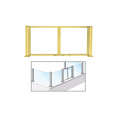 CRL D980BGA Brite Gold Anodized Wicket Frame for Partition Posts Buy Now