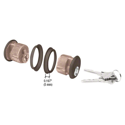 Schlage DL2171SCKADU Bronze Double Mortise Cylinder with 'C' Keyway and ...