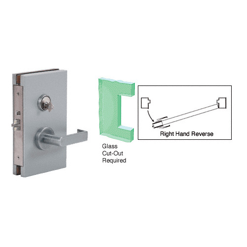 CRL DL611RSBS Brushed Stainless 6" x 10" RHR Center Lock With Deadlatch ...