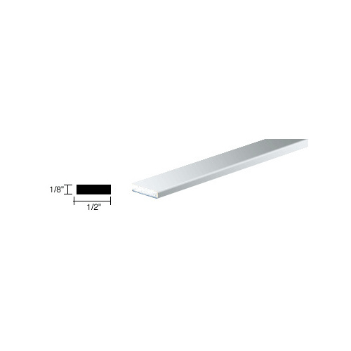 CRL ALUM-DV2412BA-VCP-1 Brite Anodized 1/2" Aluminum Flat Bar Extrusion