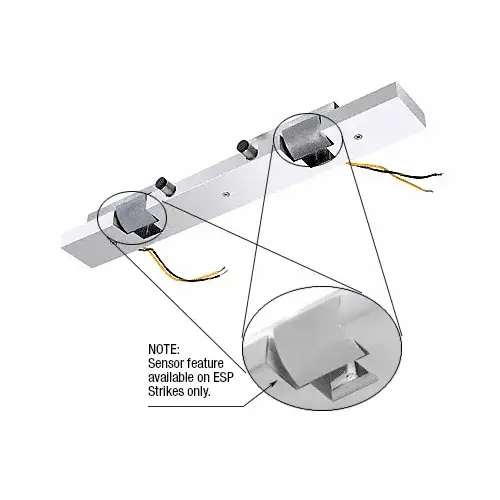 CRL ESP2PSFS Polished Stainless Electric Strike Keeper for Double Doors ...