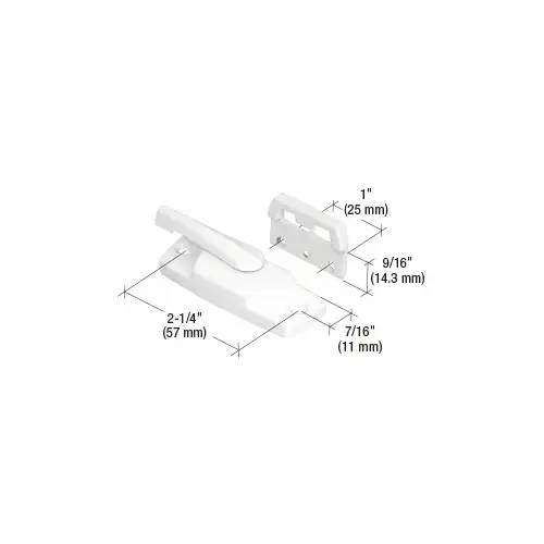 CRL F2767 White Sash Lock with 2-1/4" Screw Holes without Lugs Buy Now