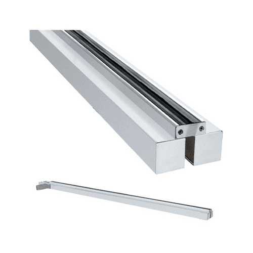 CRL ALUM-FH4FGWSACS-VCP-1 Satin Anodized Custom Size Single Door Glass ...