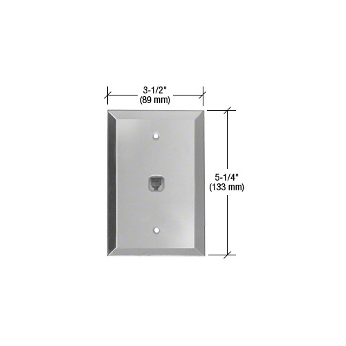 CRL GMP115G Gray Modular Phone Jack Glass Mirror Plate Buy Now