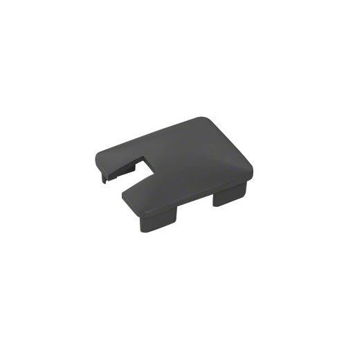 CRL NC1EBL Matte Black Notched Cap for 180 Degree End Post