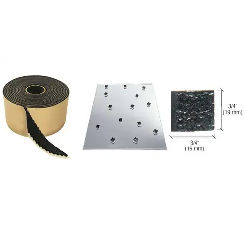 CRL PNA34B-XCP5000 3/4" x 3/4" Pebbled No-Adhesive Shipping Pads - pack ...