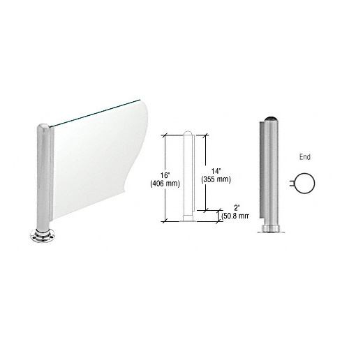 CRL PP03EBS Brushed Stainless 16" Round PP03 Elegant Series Counter ...