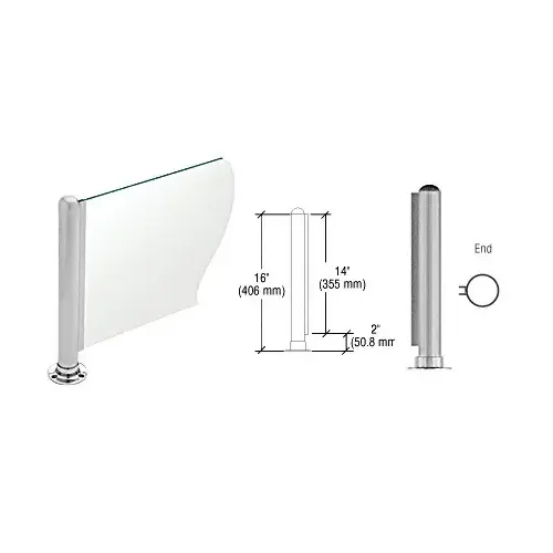 CRL PP03EBS Brushed Stainless 16" Round PP03 Elegant Series Counter ...