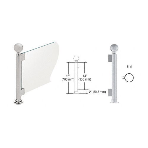 CRL PP04EBS Brushed Stainless 16" Round PP04 Elegant Series Counter ...