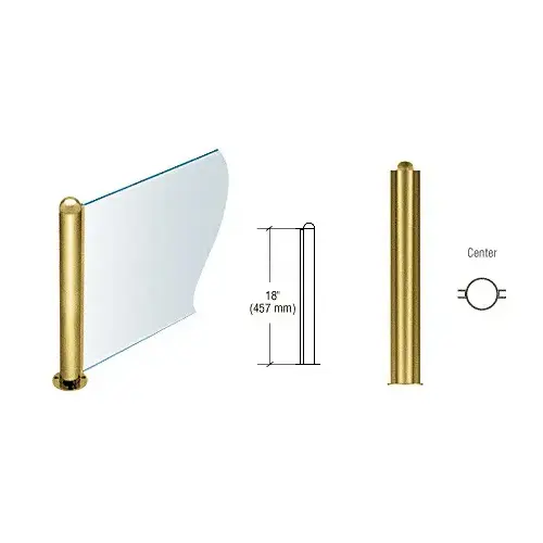 CRL PP09CPB Polished Brass 18" Round PP09 Elegant Series Counter ...