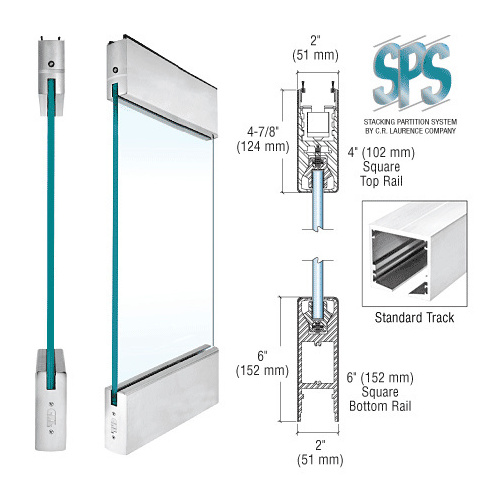 SPS S512S2BS Brushed Stainless Type 2 Standard With 4" Square Rail on ...