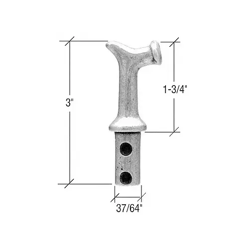 CRL SB843 Satin Brushed Transom Pole Hook - Male Buy Now