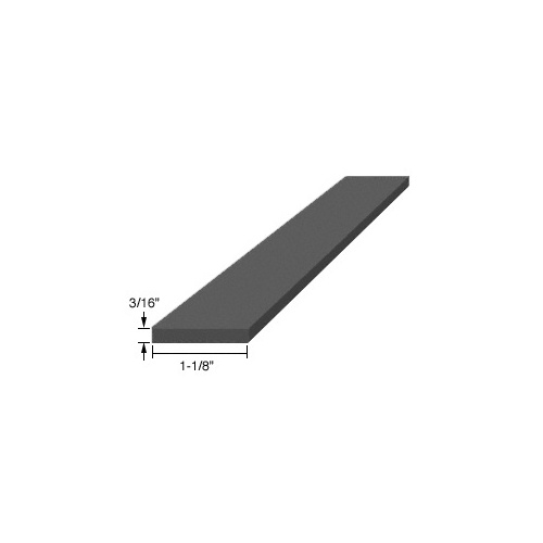 CRL SBEP3 3/16" x 1-1/8" x 4" EPDM Rubber Setting Blocks
