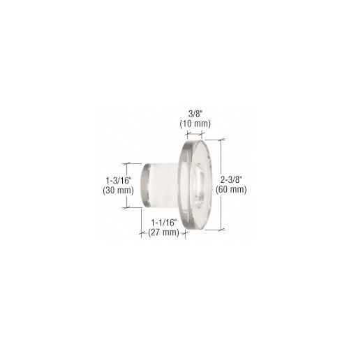 CRL SDK061 UV Bond Solid Glass Door Knob