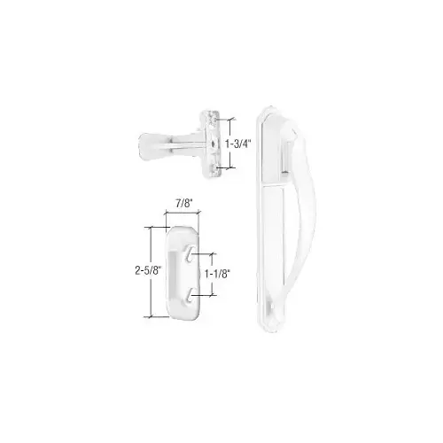 CRL SKD1W White Screen Door Pull Lever Latch Buy Now