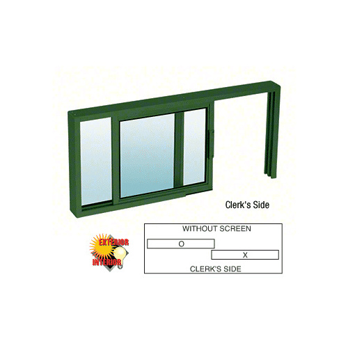 CRL SW2212K Custom KYNAR Painted Horizontal Sliding Service Window XO ...