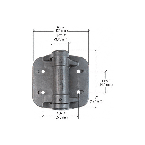 CRL TCHDR2BL Black Heavy Duty Self-Closing Round Post Hinge Pair Buy Now