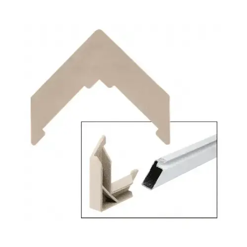 CRL WSPC107 7/16" Plastic Miter Cut Screen Frame Corners Tan Buy Now