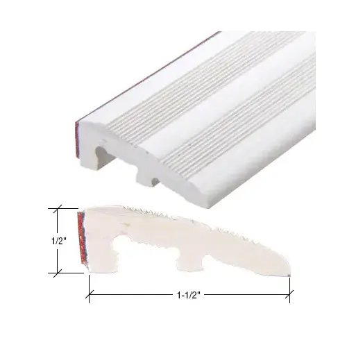 CRL VSR150W 1-1/2" White Vinyl Sill Ramp - 7 ft Length Buy Now