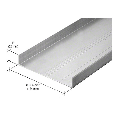 CRL 487X55211 487 OfficeFront Floor Track Clear Anodized - 24'2" Stock ...