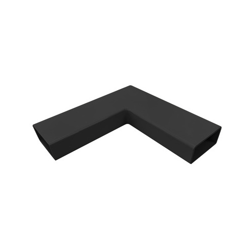 CRL ARH90BL Matte Black 1100 Series 1"x 2" Aluminum 90 degree Corner ...
