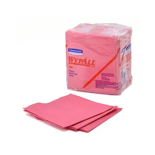 Kimberly-Clark K41029 WypAll X80 Red Shop Towels Buy Now