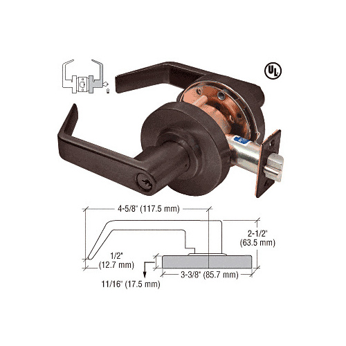 Schlage D80STR0RB Heavy-Duty Oil Rubbed Bronze Grade 1 Lever Locksets ...