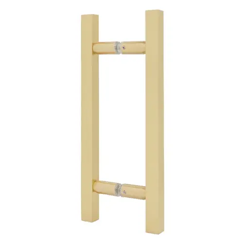 CRL SLP8X8SB Square Ladder Pull 8" Back-to-Back Satin Brass Buy Now