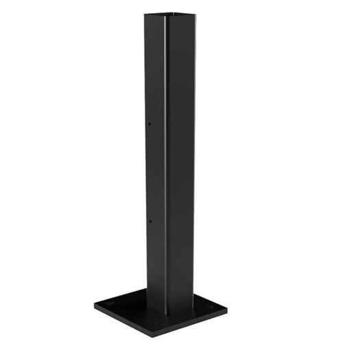 CRL CS5BL 30" Matte Black Cielo Corner Stanchion 1" Plate