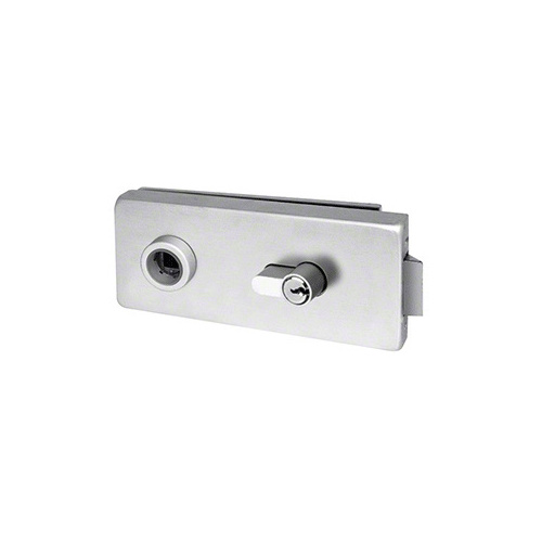 CRL FLKSSA Fallbrook Satin Anodized Square Latch with Cylinder