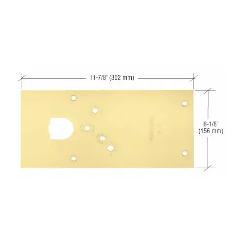 Rixson ALUM-284720LHPB-VCP-1 Polished Brass Rixson 28 Series Center ...