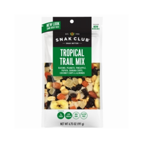 SNAK CLUB 700545-XCP6 Trail Mix Tropical 6.75 oz Bagged - pack of 6