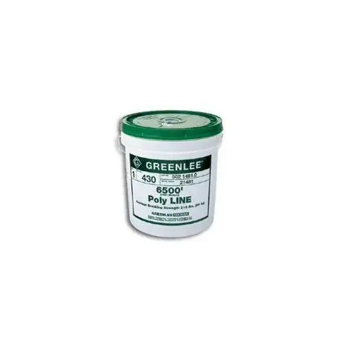 Greenlee 430 Twine, 6500 ft L, 210 lb Working Load, Polypropylene ...