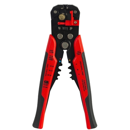 GB GS-395 Adjustable Automatic Wire Stripper, 10-3/4 in OAL, 10 to 26 ...