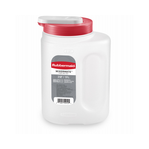Rubbermaid 2122603 Mixing Bottle 2 qt Clear Clear