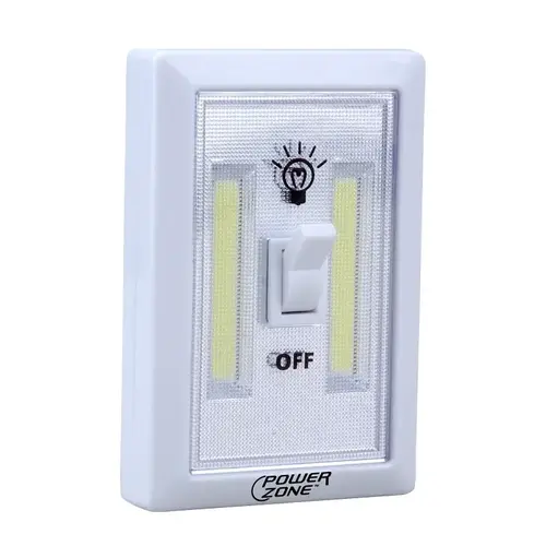 PowerZone 12532 Cordless Light Switch, LED Lamp, 200 Lumens, Wall ...