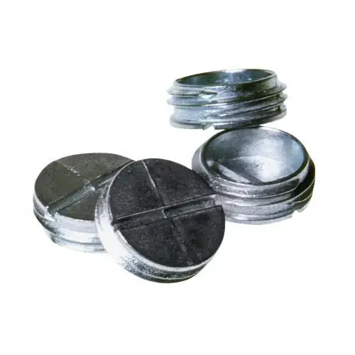 Hubbell 5269-0 Closure Plug, 1/2 in, Zinc, Gray - pack of 4 Buy Now