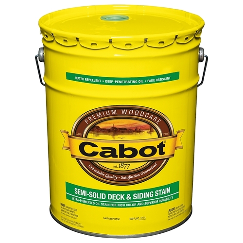 Cabot 1407 1400 Series 140.000.008 Exterior Stain, Semi-Solid, Deep ...